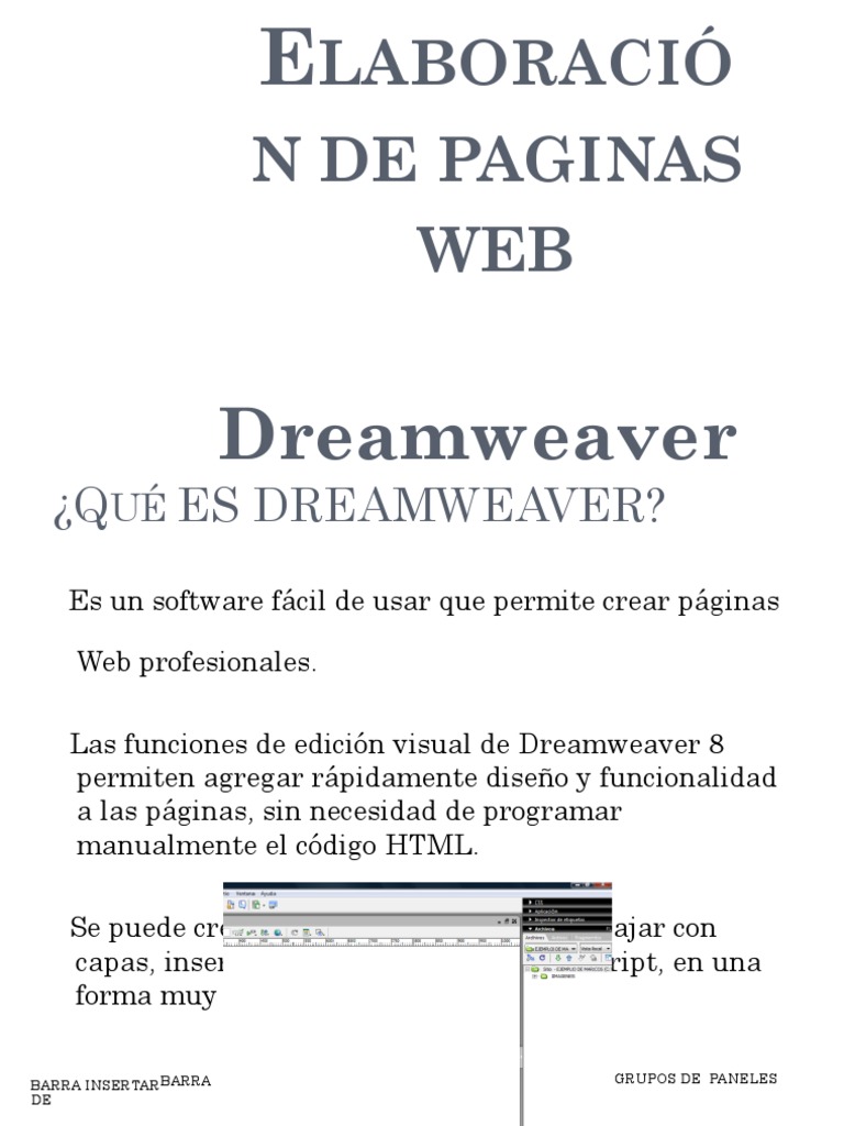 I - Introduccion A Dreamweaver | PDF | Adobe Dreamweaver | HTML