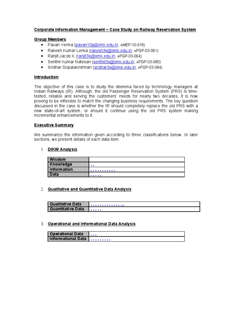 CIM Railway Reservation System Submitted | PDF | Train | Rail Transport