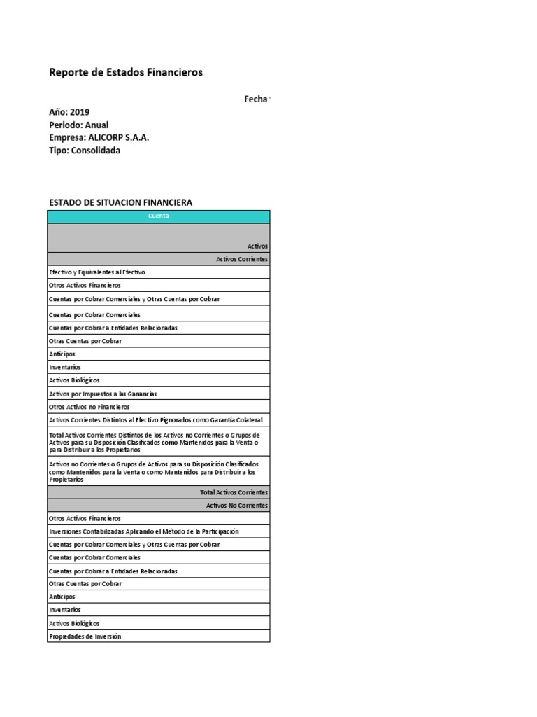 Alicorp Estados Financieros S11 | PDF | Compartir (Finanzas) | Economias