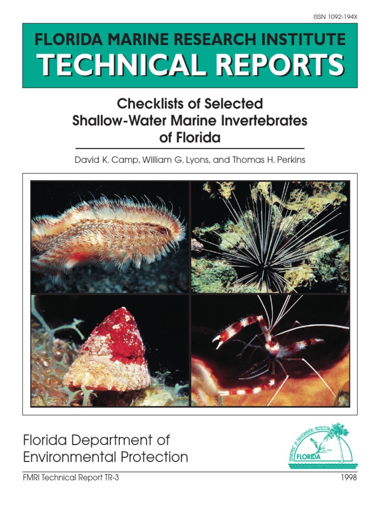 1998 - Camp Et Al. - Perkins Checklists of Selected Shallow-Water ...