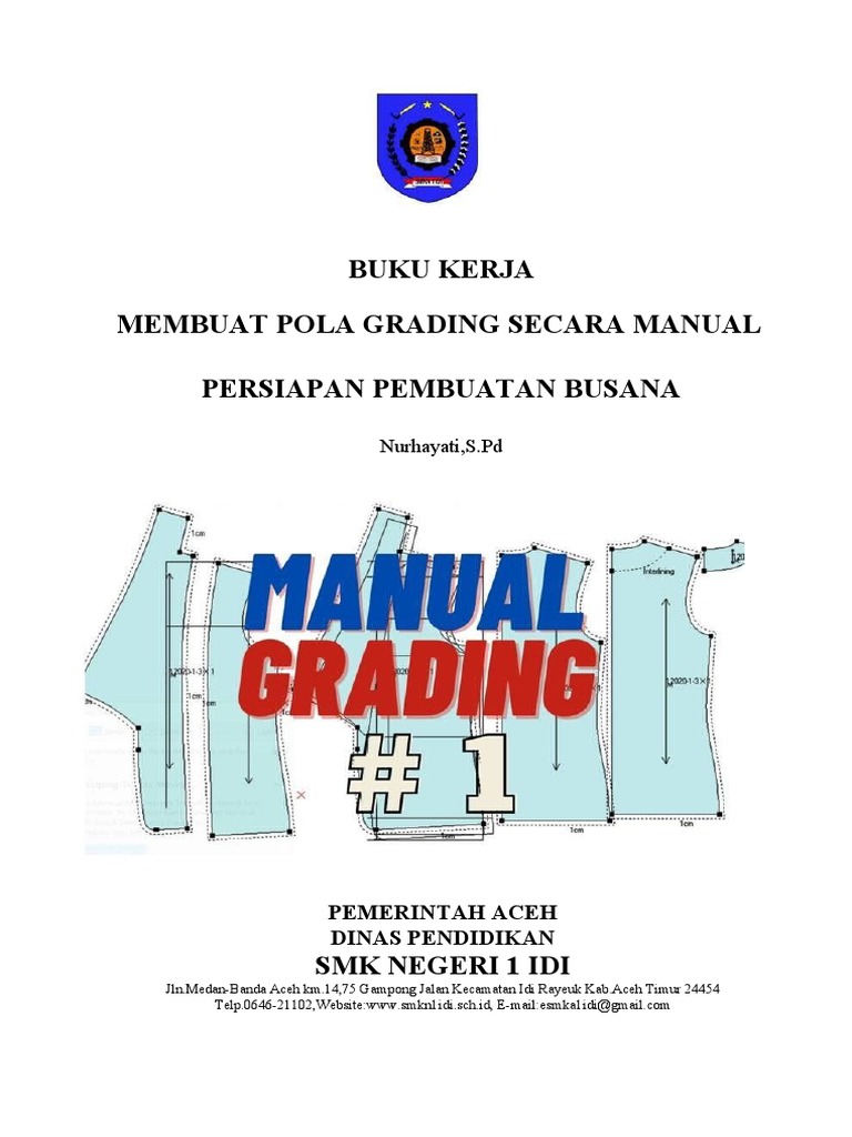 Panduan Manual Grading Pola Busana | PDF