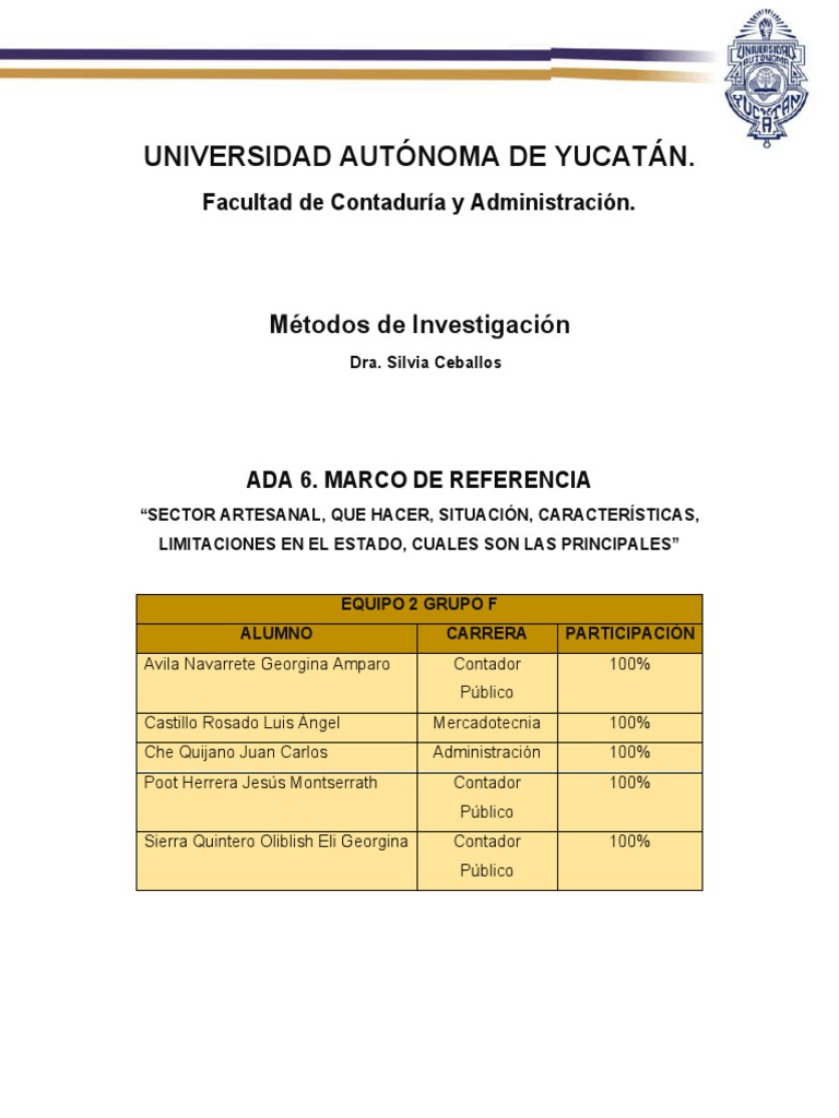 Marco - Métodos Eq. 2 - Poot Herrera J. | PDF | México | Ropa