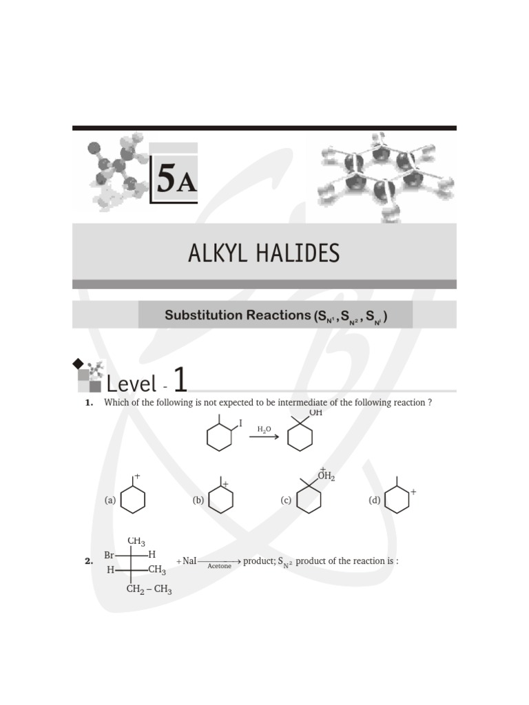 Haloalkanes and Arenes - Practicefile | PDF | Chemical Reactions ...