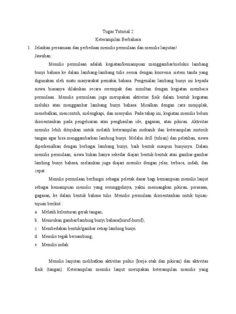 Tugas Tuweb 2 Bhs Indonesia | PDF