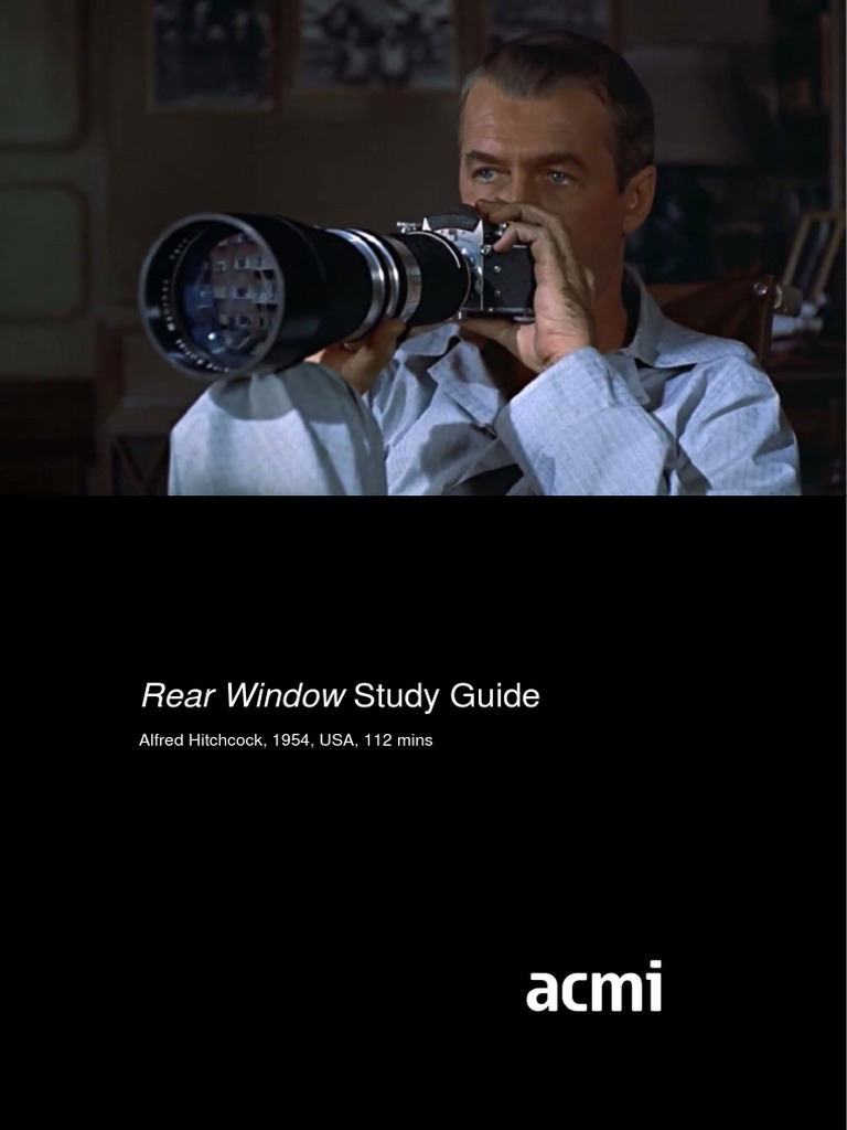 Film Study: Rear Window Analysis | PDF | Alfred Hitchcock | Narrative