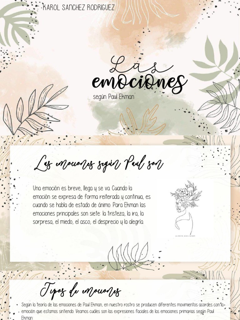 Las Emociones - KSR | PDF | Las emociones | Expresión facial