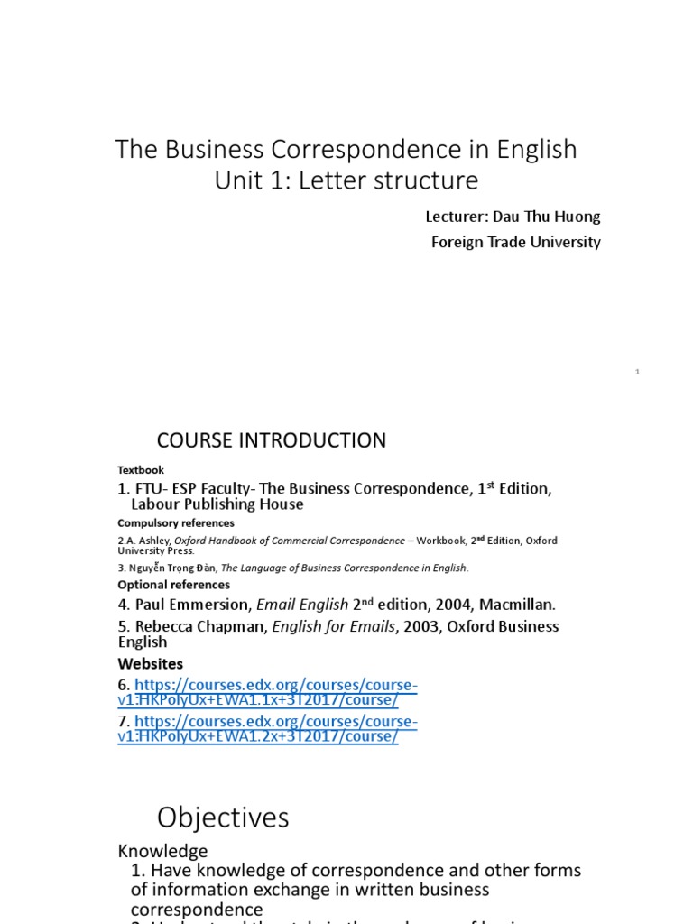 U1 Letter Structure | PDF | Writing | Human Communication