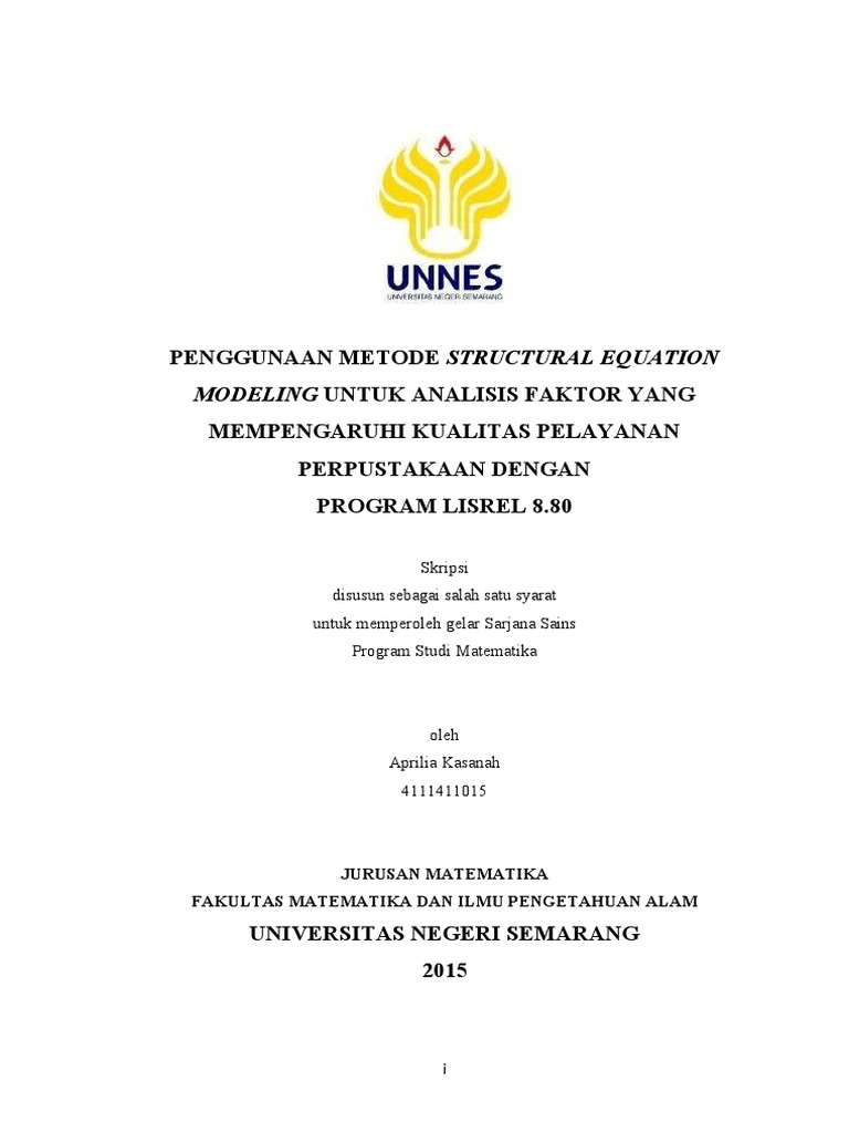 Penggunaan Metode Structural Equation Mempengaruhi Kualitas Pelayanan Perpustakaan Dengan ...