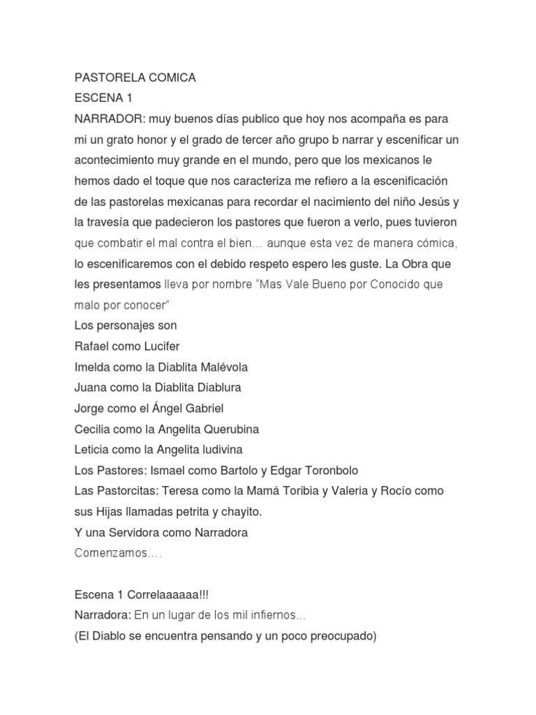 Pastorelas Comicas | PDF | María, madre de Jesús | Satán