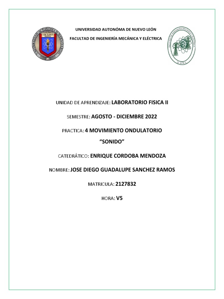 Practica 4 Lab Fisica 2 | PDF