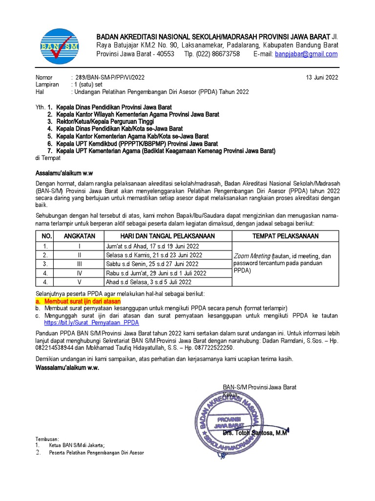 SU PPDA (Pelatihan Pengambangan Diri Asesor) 2022 | PDF