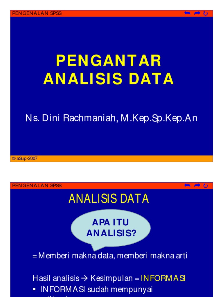 DASAR-DASAR PENGENALAN SPSS (Compatibility Mode) | PDF