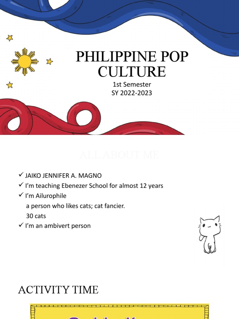 Philippine Pop Culture 1pptx | PDF | Popular Culture | Philippines
