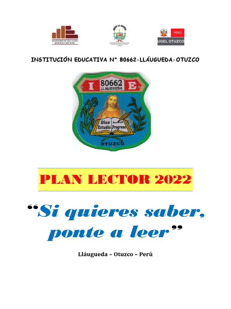 Plan Lector 2022 - I.E. N° 80662 Lláugueda | PDF | Aprendizaje | Cognición
