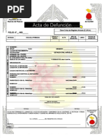 Acta de Defuncion Miss Donato PDF | PDF