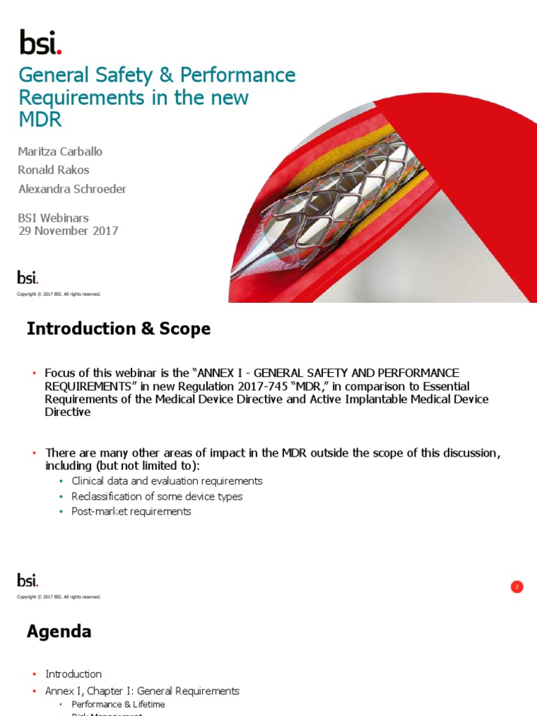 Bsi MD MDR GSPR Webinar Uk en | PDF | Sterilization (Microbiology ...