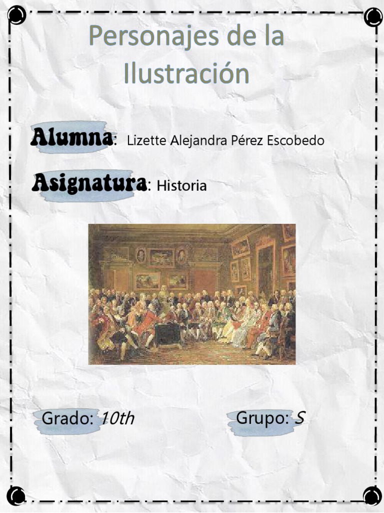 Personajes de La Ilustracion | PDF | Voltaire | Era de iluminacion