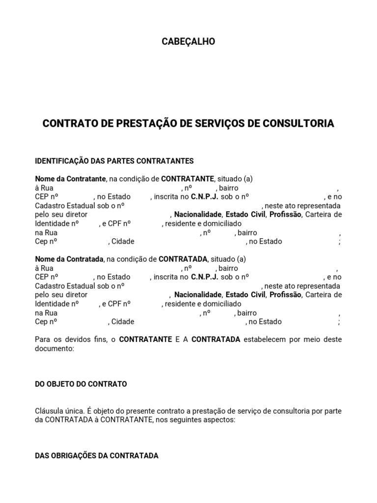 Modelo Contrato | PDF | Estado