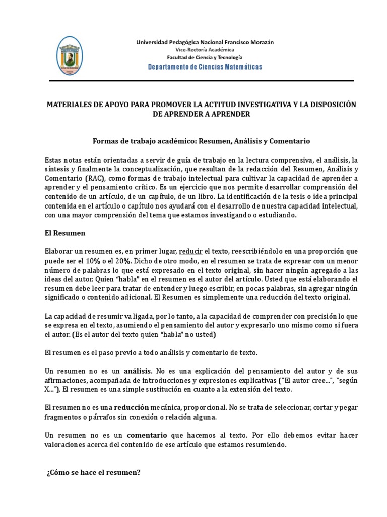 Qué Es El RAC y Cómo Se Hace | PDF | Evidencia | Autor