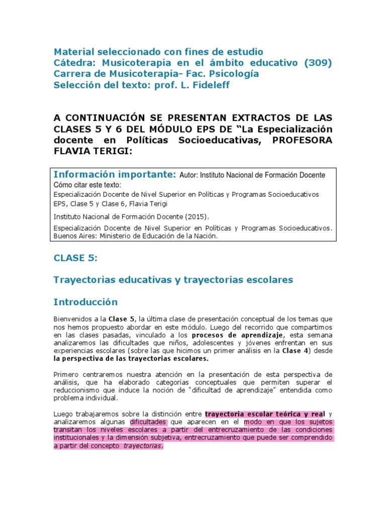 Trayectorias | PDF | Plan de estudios | Aprendizaje