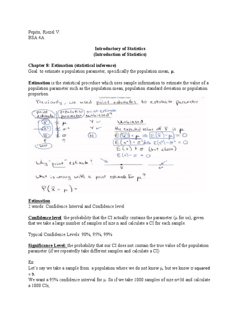 Chapter 8 | PDF | Confidence Interval | Statistical Theory