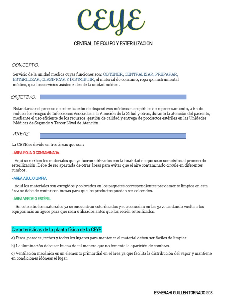 Ceye Reporte | PDF | Esterilización (Microbiología)