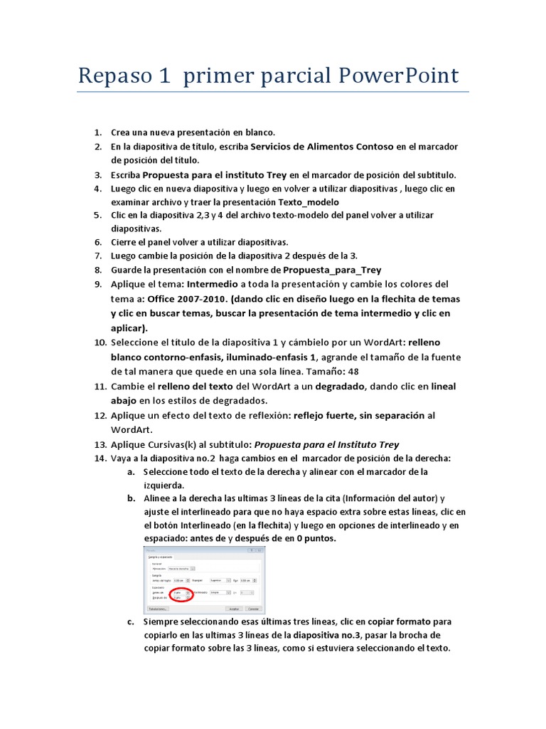 Repaso 1 Primer Parcial Powerpoint | PDF | Microsoft PowerPoint | Informática