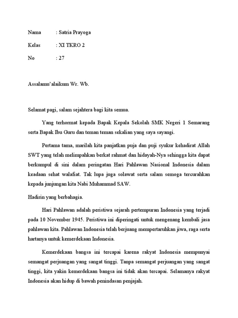 27-SATRIA PRAYOGA-TKRO 2-TEKS Ceramah | PDF