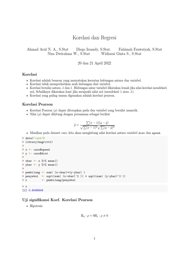 Analisis Regresi | PDF