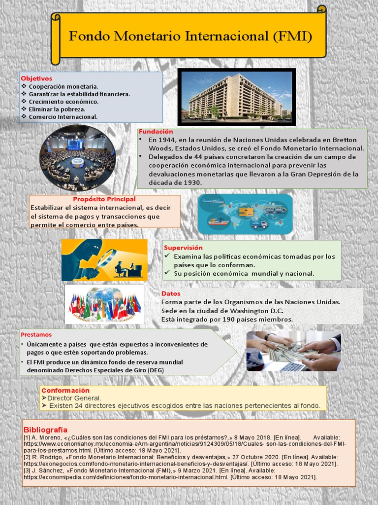 Historia y Funciones del FMI | PDF | Fondo Monetario Internacional | Relaciones Internacionales
