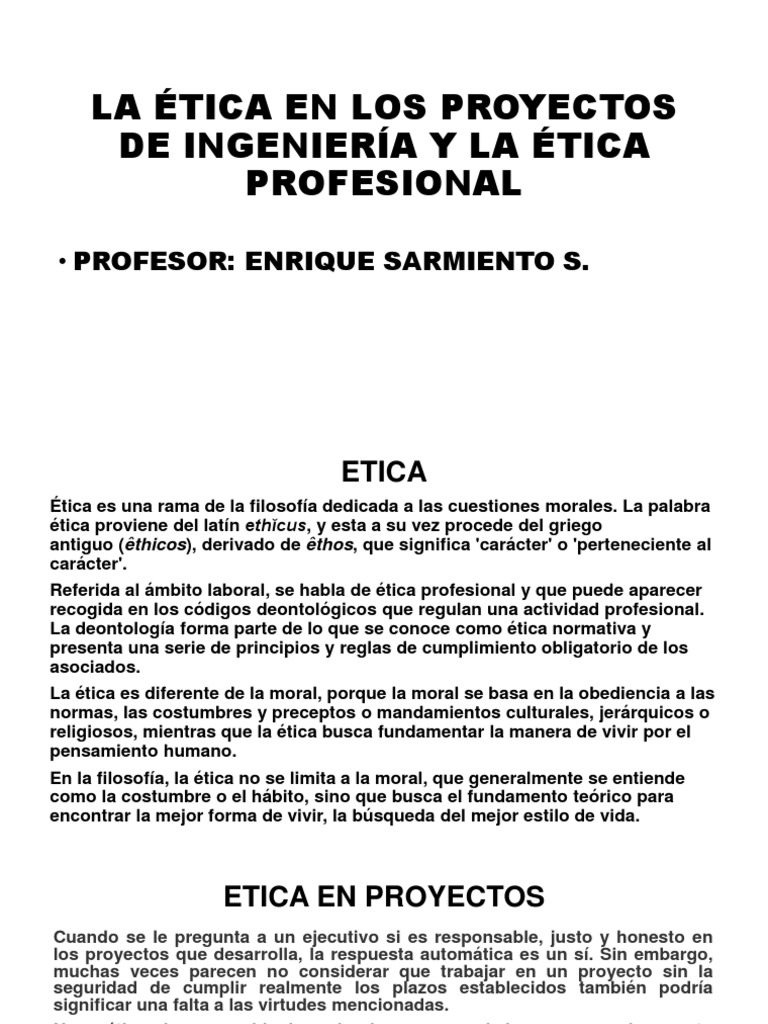 ETICA | PDF | Ética profesional | Moralidad