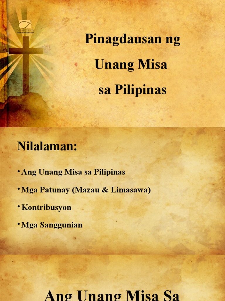 GNED 04 - Pinagdausan NG Unang Misa (Revised) | PDF