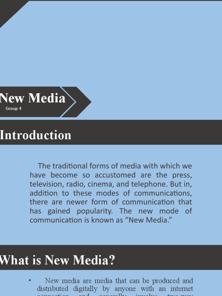 New Media | PDF | New Media | Mass Media