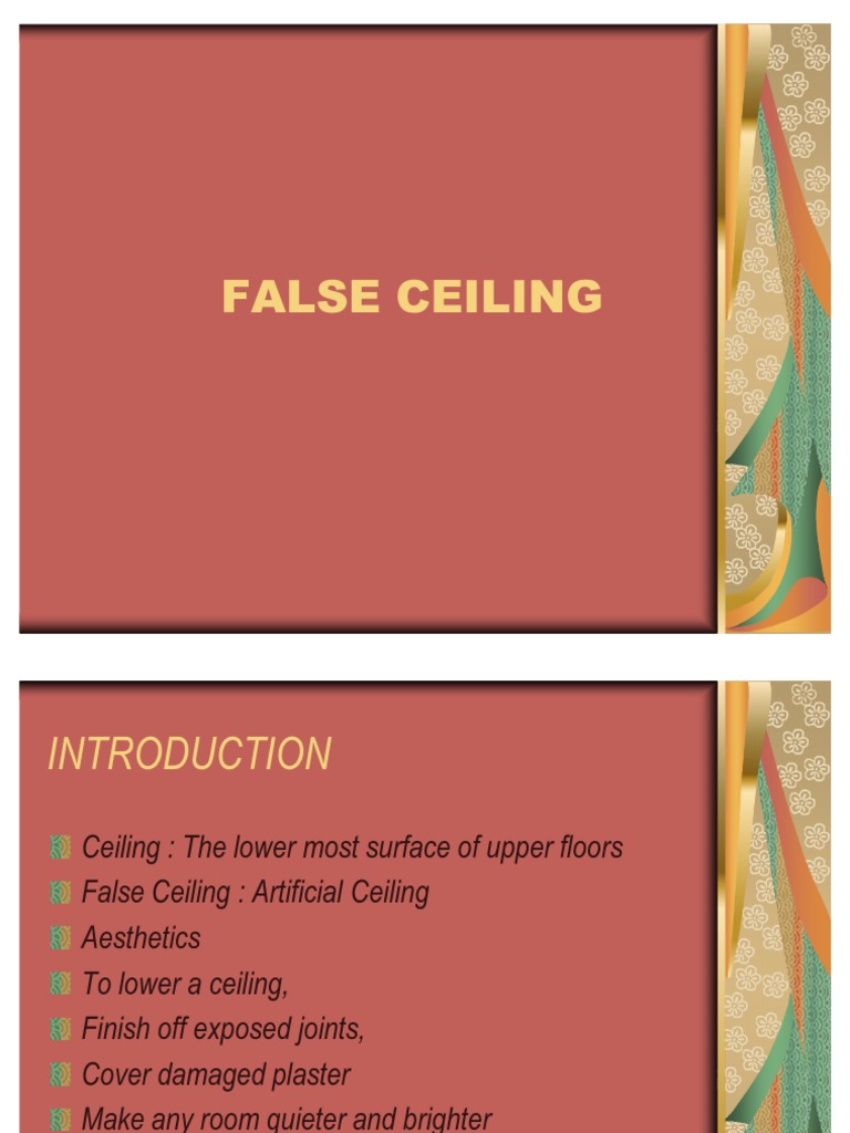 False Ceiling | PDF