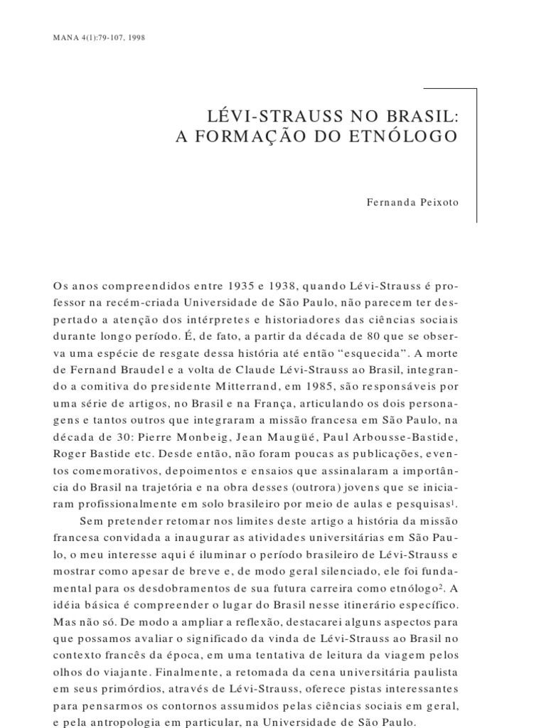 Fernanda Peixoto - Levi Strauss | PDF