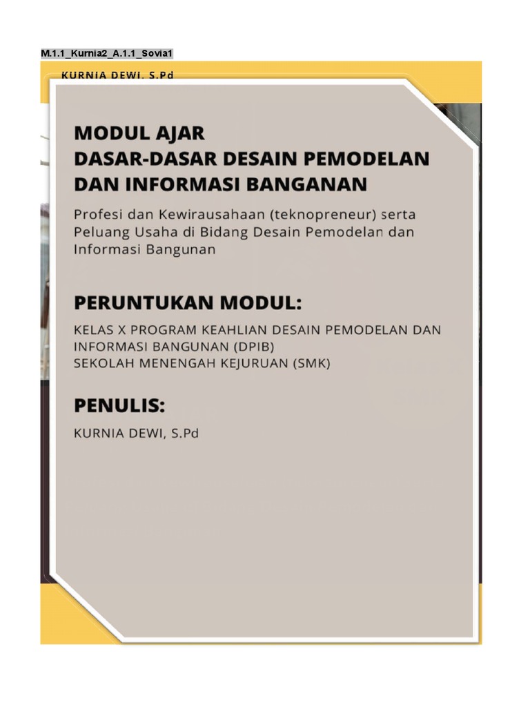 Modul Ajar - Dasar Dpib - Elemen 3 | PDF