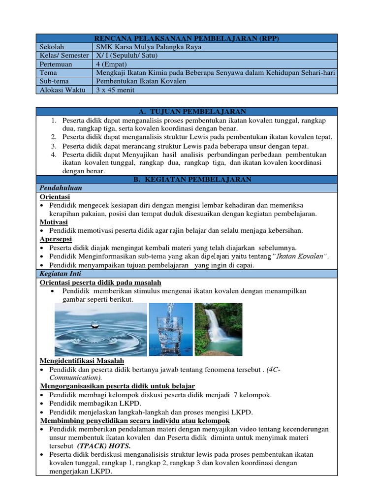 RPP 4 - Intan Pratiwi | PDF | Teknologi & Rekayasa