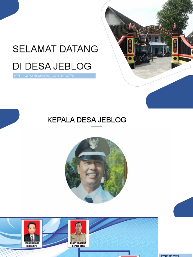 Profil Desa Jeblog: Visi, Struktur, dan Program | PDF