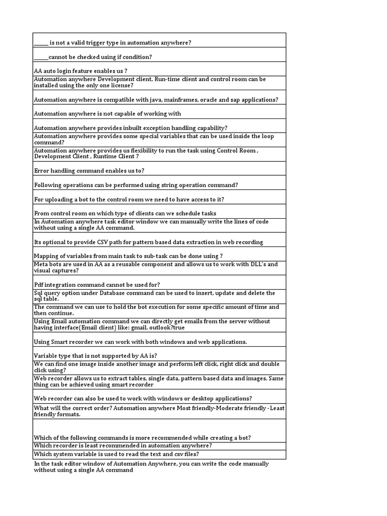 Automation Anywhere Latest1 Pdf Software Development Data Management