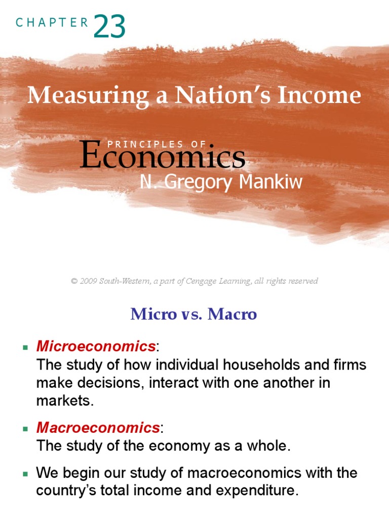 Student - Chapter 23 - Measuring A Nation's Income - Students | Download Free PDF | Gross ...