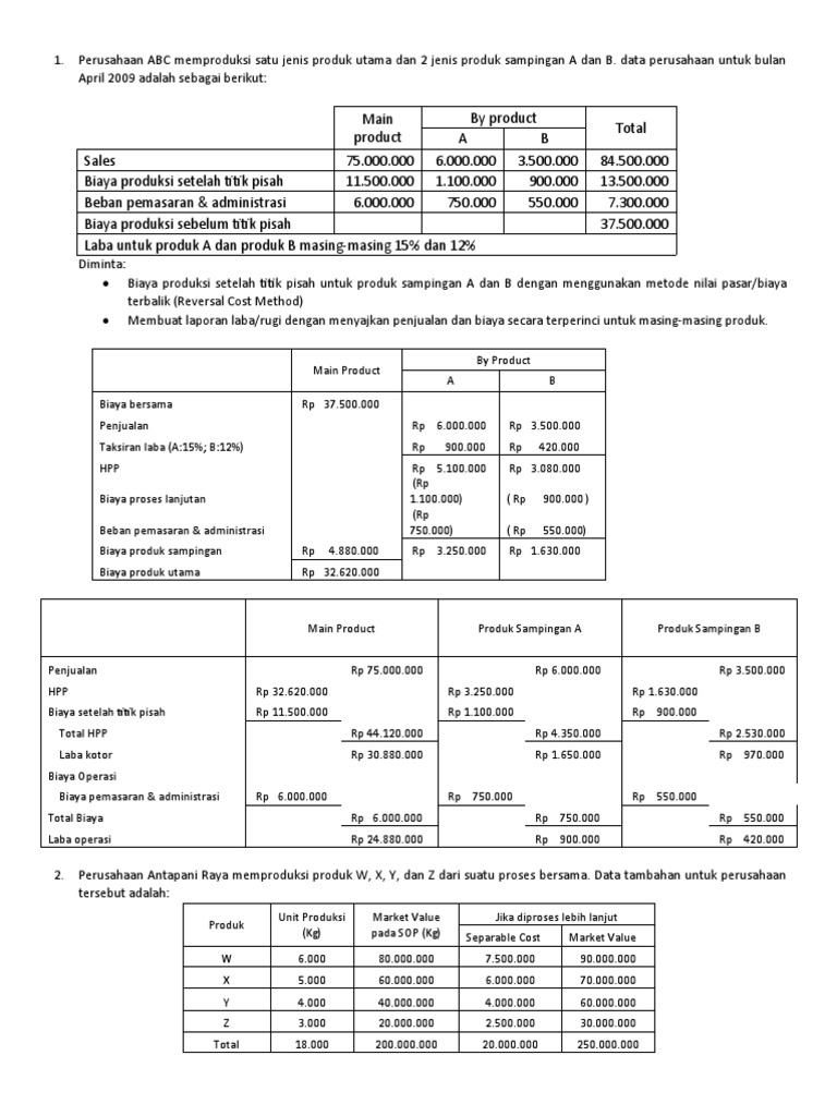Join Cost & Standar Costing | PDF | Bisnis | Pengelolaan Keuangan & Uang