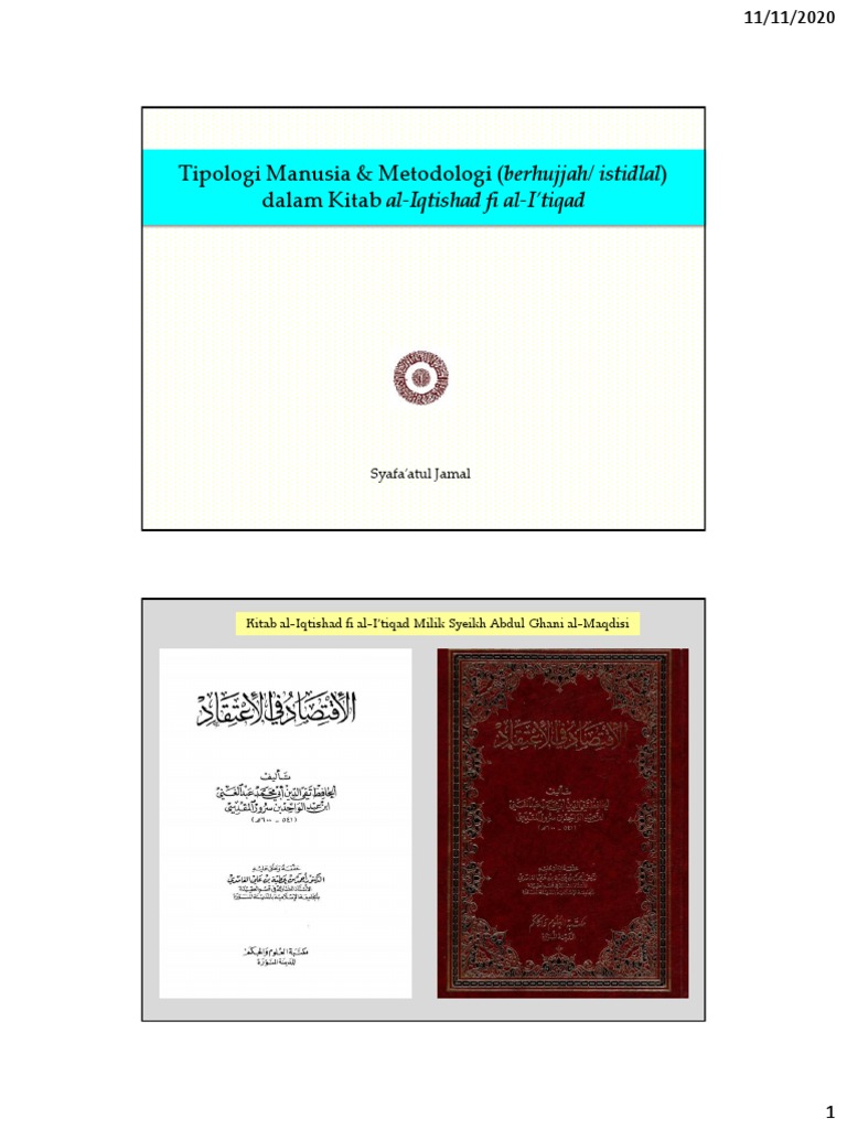 Tipologi Manusia dalam Ilmu Kalam | PDF