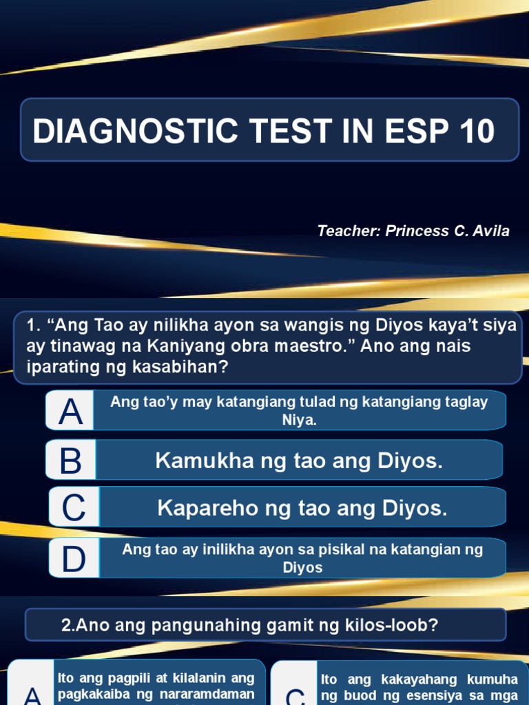 Diagnostic Esp10 | PDF