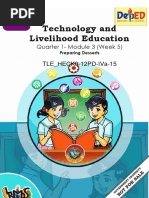 Grade 9: Tle-He Cookery Prepare Dessert and Sweet Sauces | PDF ...