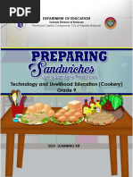 Detailed Lesson Plan in Cookery 9 | PDF | Menu | Sandwich