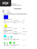 Soal Matematika Kelas 2 Bentuk Di Sekitar Kita | PDF