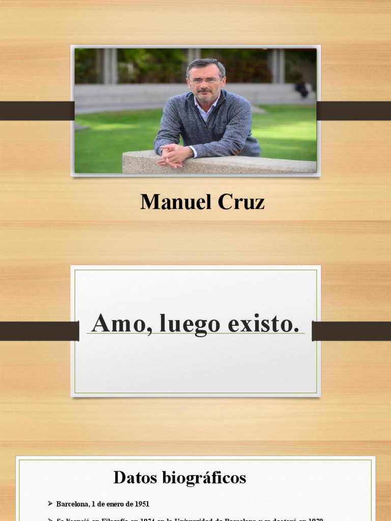 Manuel Cruz | PDF | Ciencias sociales | Filosofía