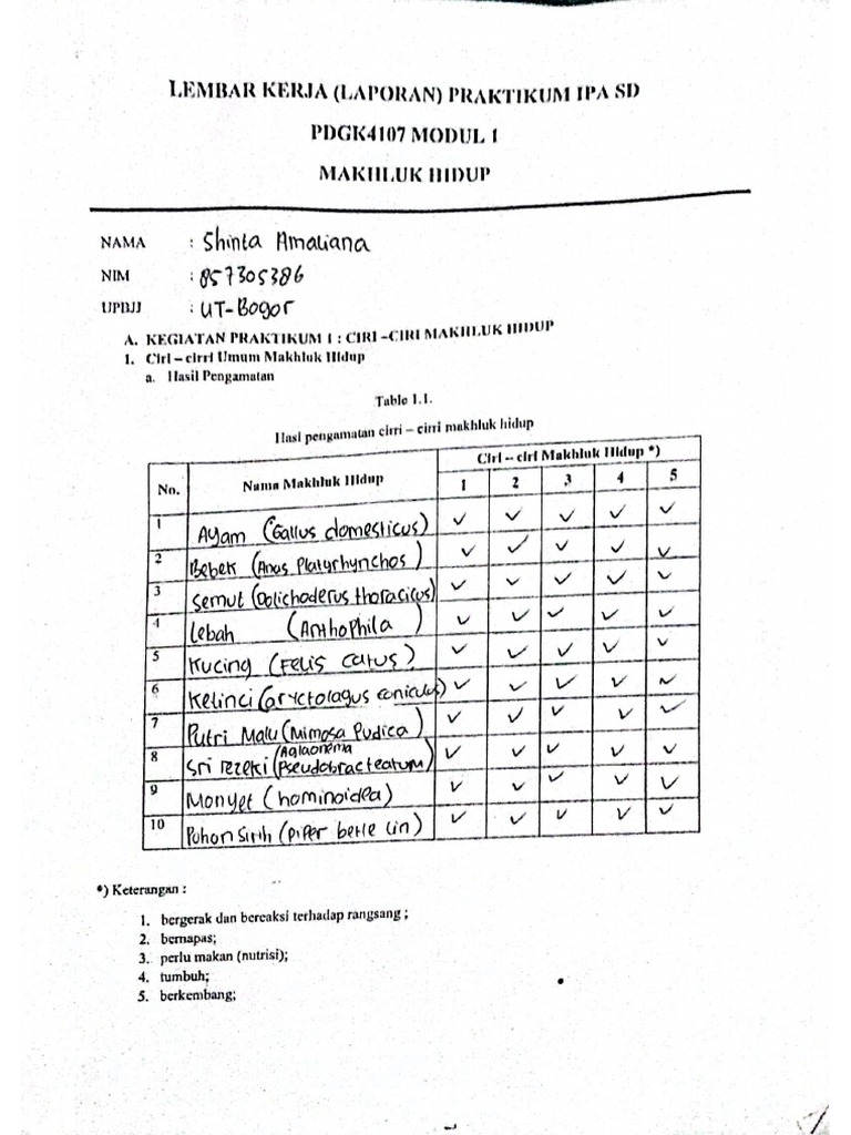 Laporan Praktikum IPA SD Part 1 | PDF Laporan Praktikum IPA SD Part 1 | PDF