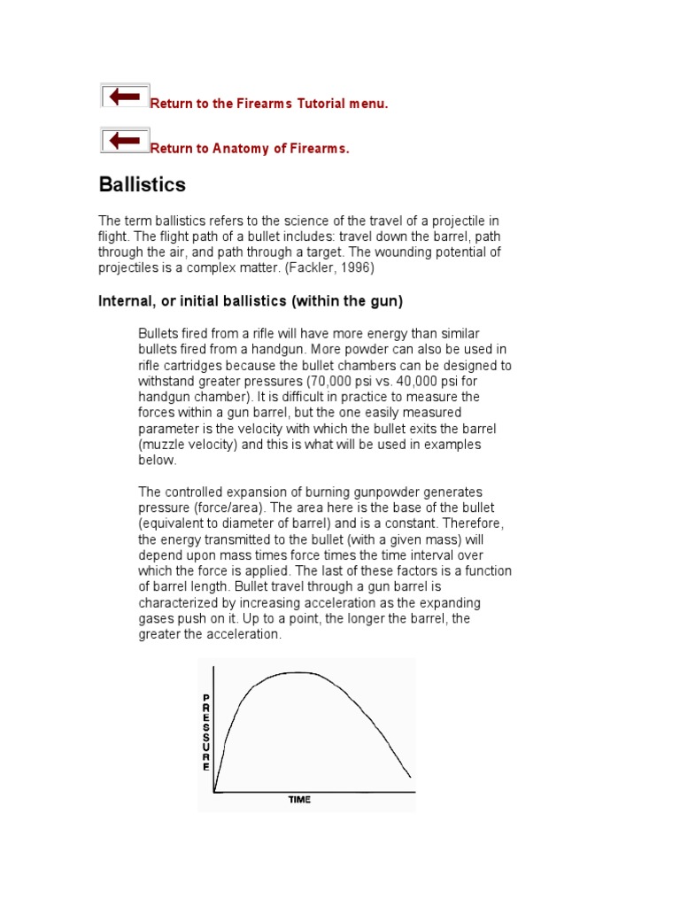 Firearms Ballistics Guide | PDF | Cartridge (Firearms) | Firearms