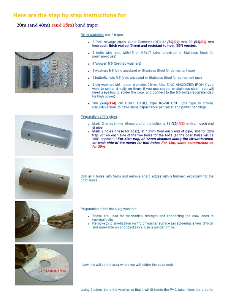 On7eq Coax Traps | PDF | Coaxial Cable | Pipe (Fluid Conveyance)